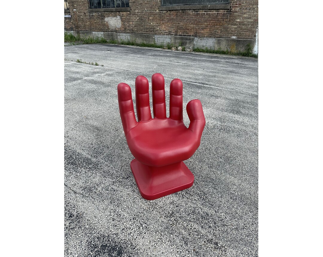 Dark Red RIGHT Hand Shaped Chair 32 Tall Adult Size 70's Retro EAMES ...