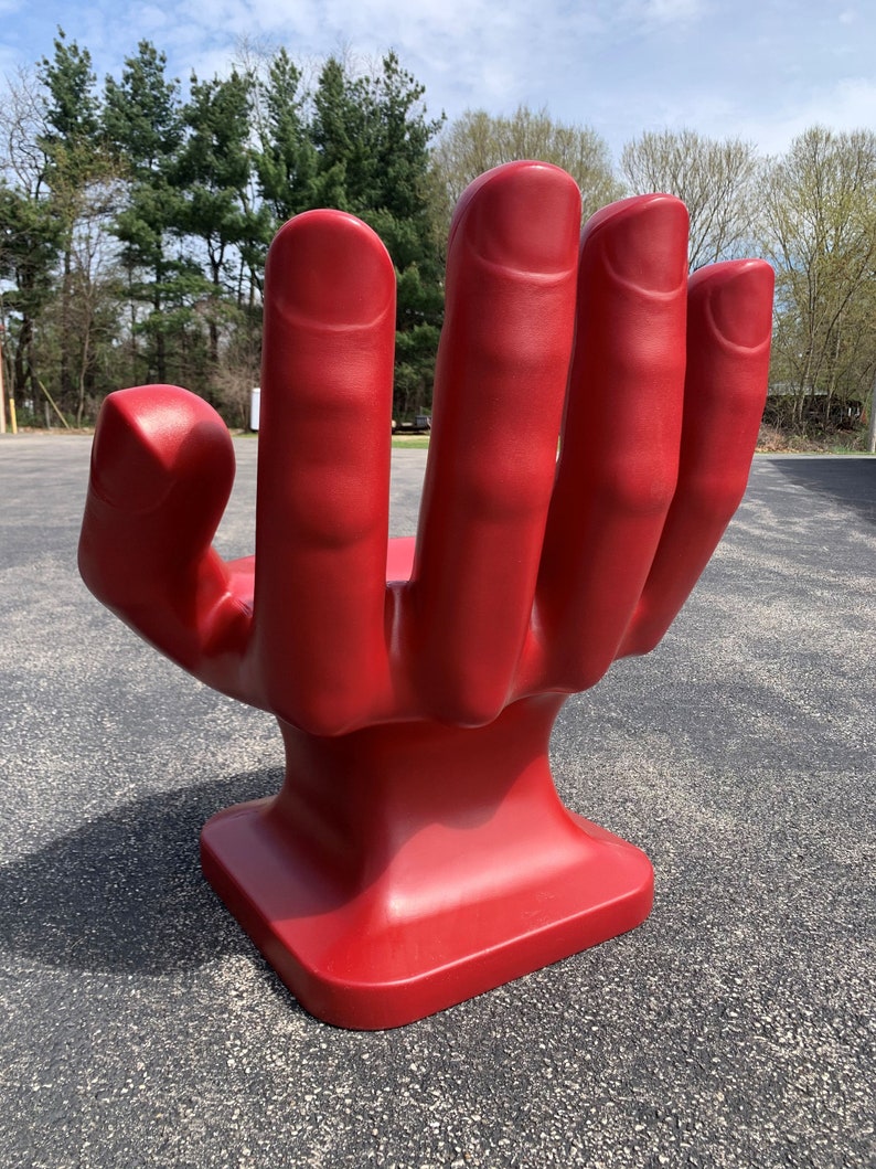 Dark Red RIGHT Hand Shaped Chair 32 Tall Adult Size | Etsy