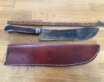 Antique Butcher Slaughterhouse Shear Steel Full Tang Lamb Splitter Hog ...