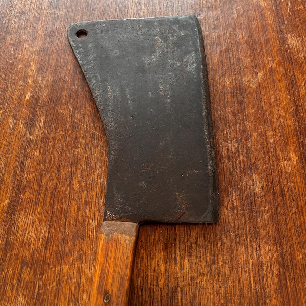 Antique Meat Cleaver - Etsy