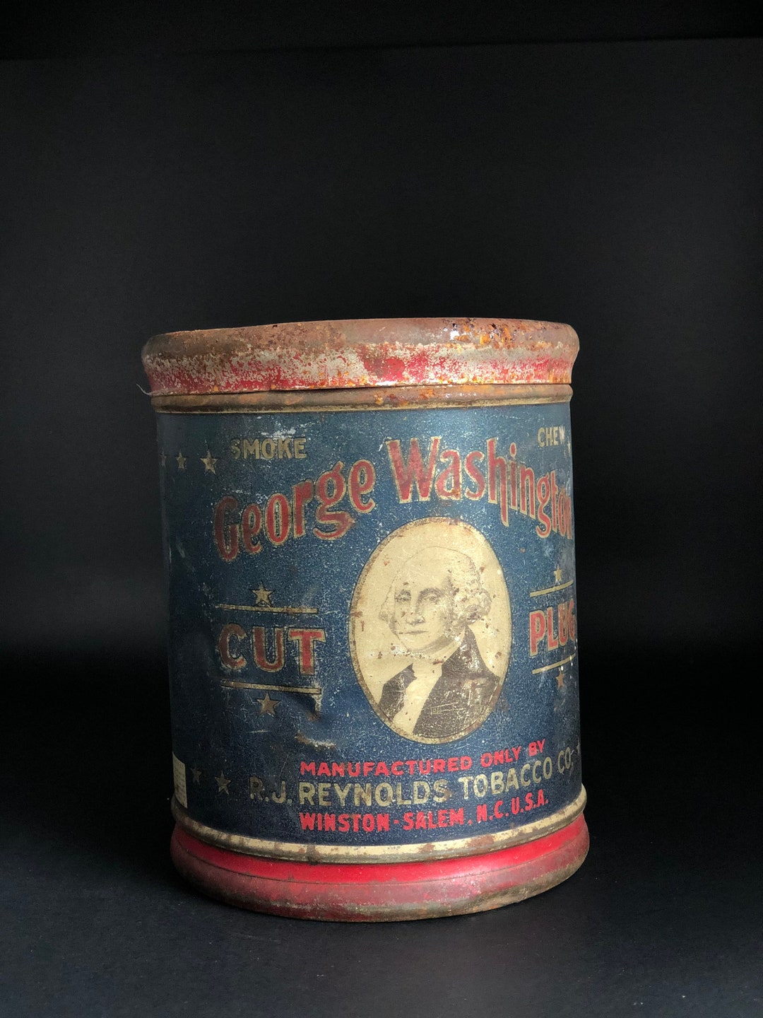 Antique George Washington Cut Plug Tobacco - Etsy