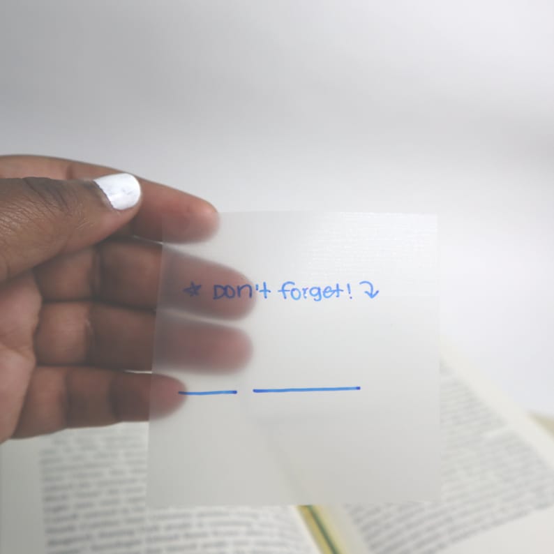 Clear 100pcs Clear Sticky Notes Transparent Post It Notes 150pcs ...