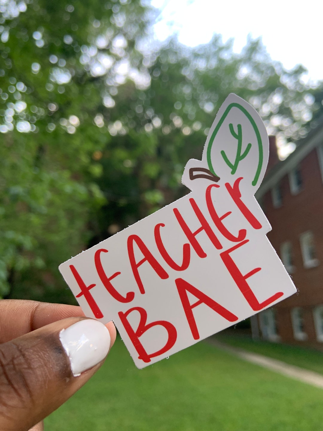 Teacher Bae Vinyl Sticker Teacher Educator Back to School Vinyl Sticker ...