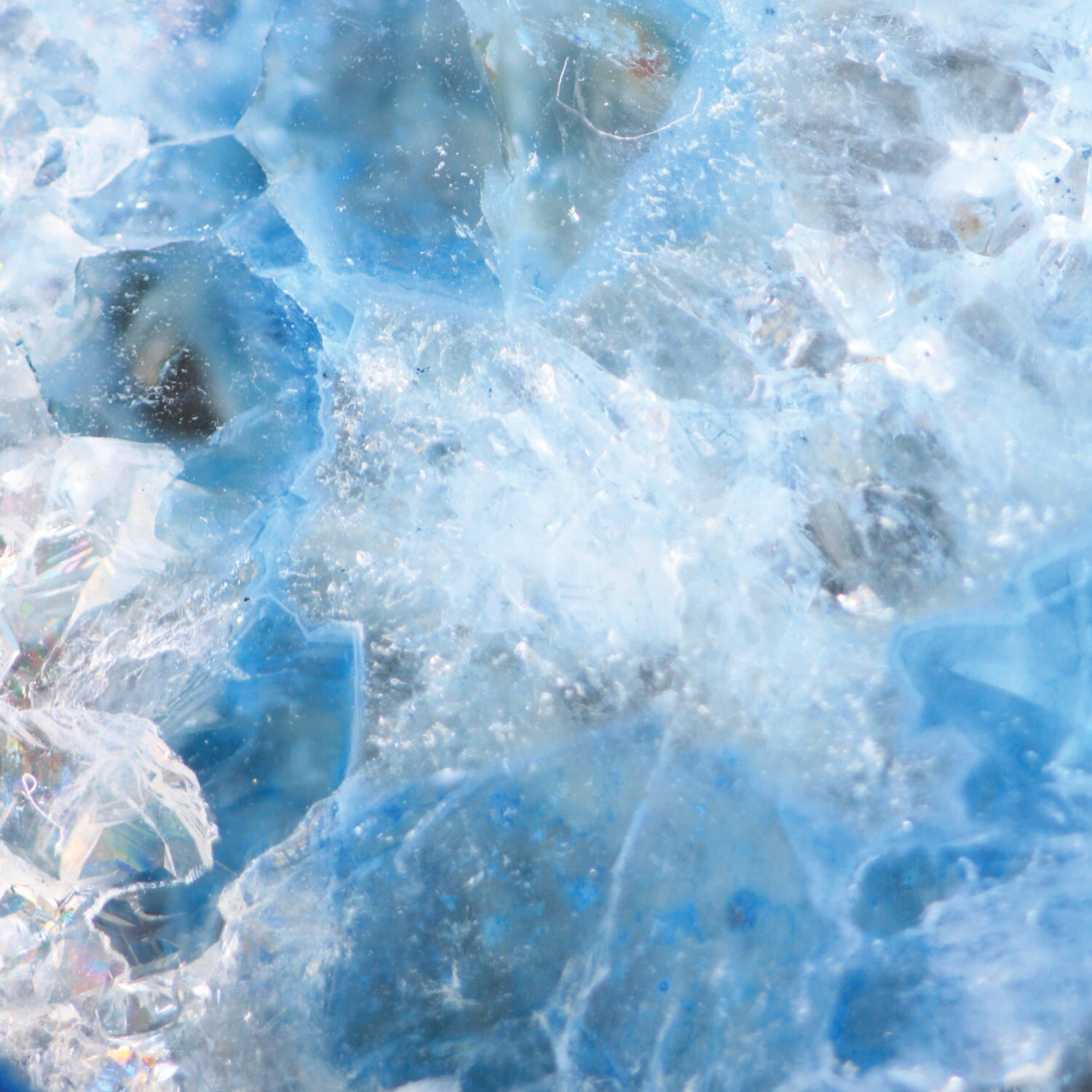 Ice Blue Crystal, Premium Digital Paper, Printable Scrapbook Paper Set ...