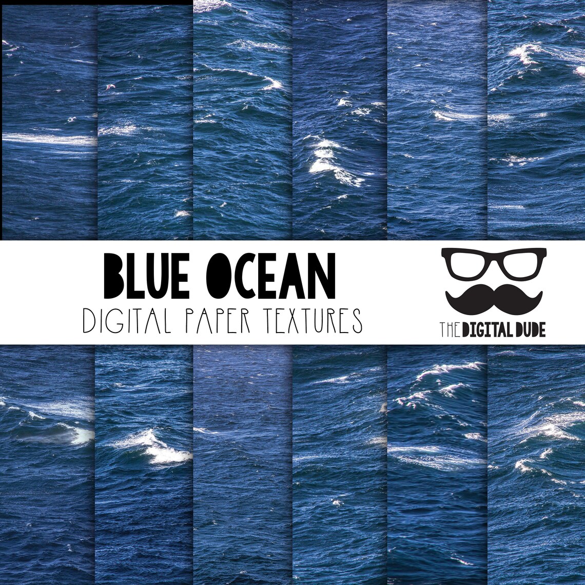 Blue Ocean Premium Digital Paper Printable Scrapbook Paper - Etsy