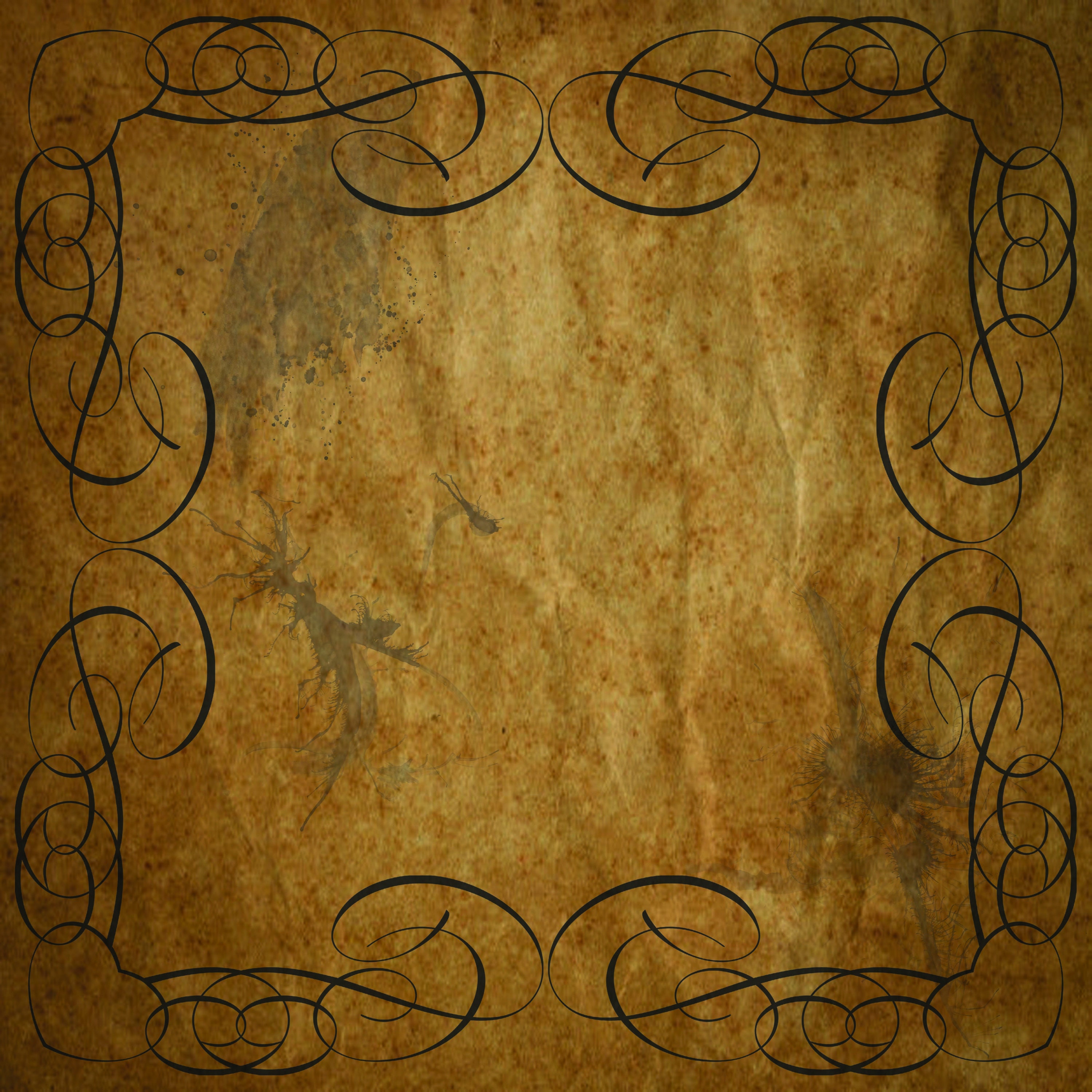 Vintage Sepia Borders Premium Digital Paper Printable | Etsy