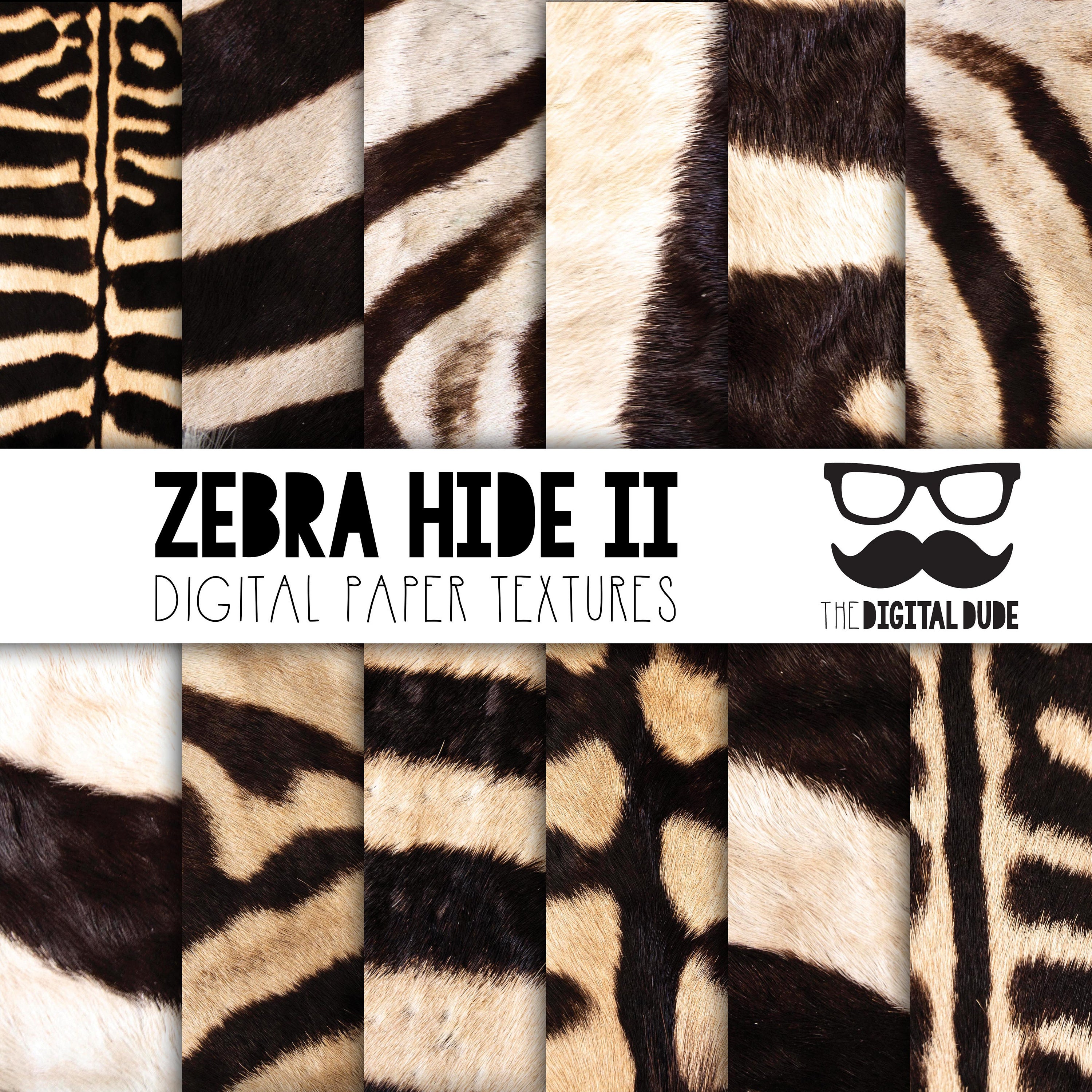Zebra Premium Digital Paper Printable Scrapbook Paper Set - Etsy