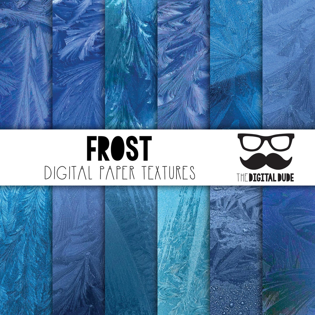Frost Pattern, Premium Digital Paper, Printable Scrapbook Paper Set ...