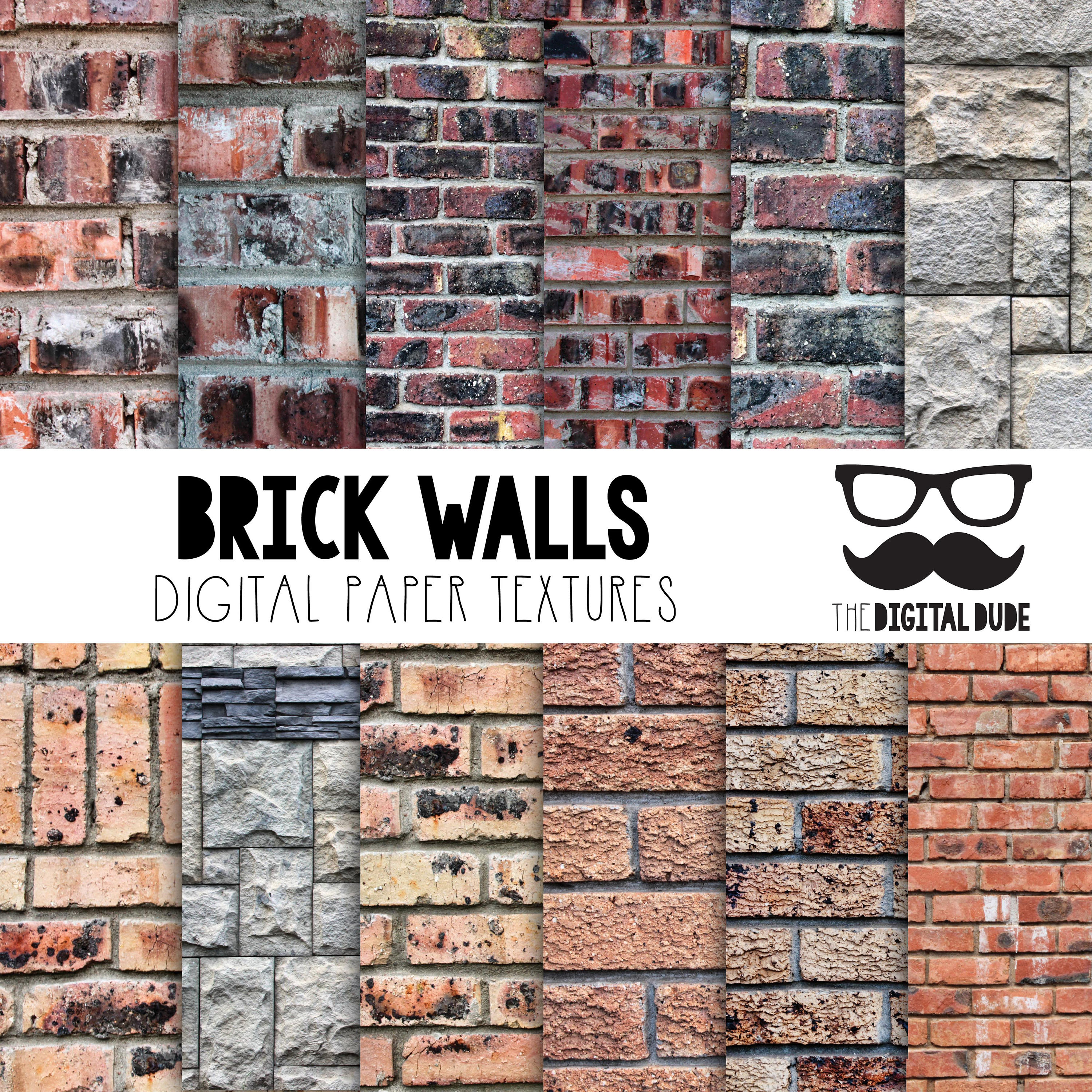 Brick Print Paper Patterns