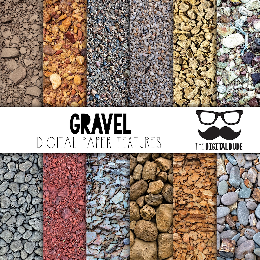 Gravel, Premium Digital Paper, Printable Scrapbook Paper Set, Digital ...