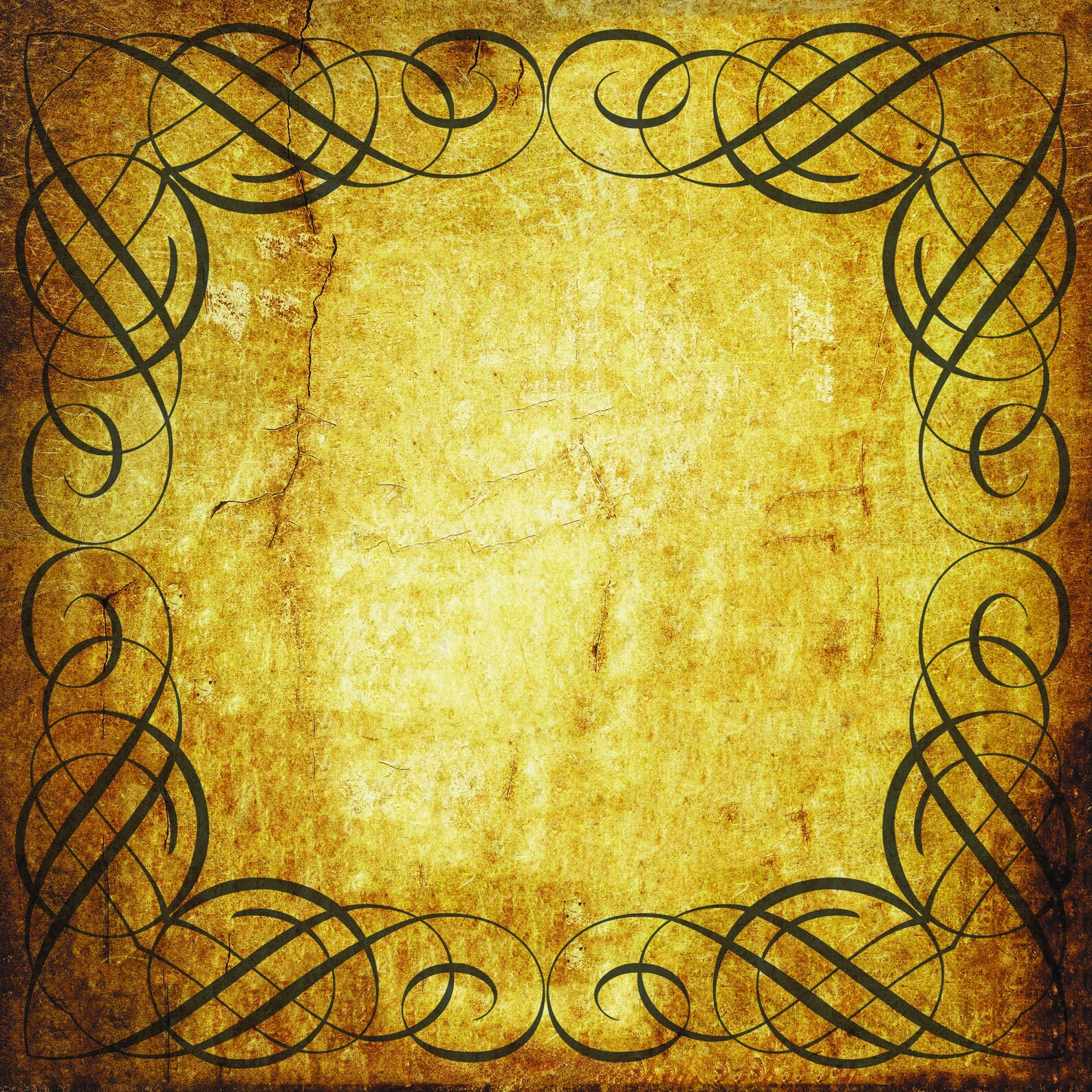 Vintage Sepia Borders Premium Digital Paper Printable | Etsy