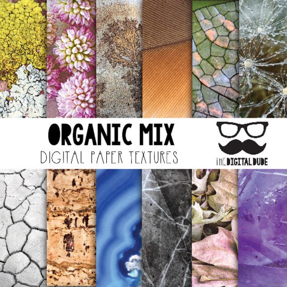 Organic Mix Premium Digital Paper Printable Scrapbook Paper - Etsy