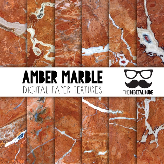 Amber Marble Premium Digital Paper Printable Scrapbook Paper - Etsy
