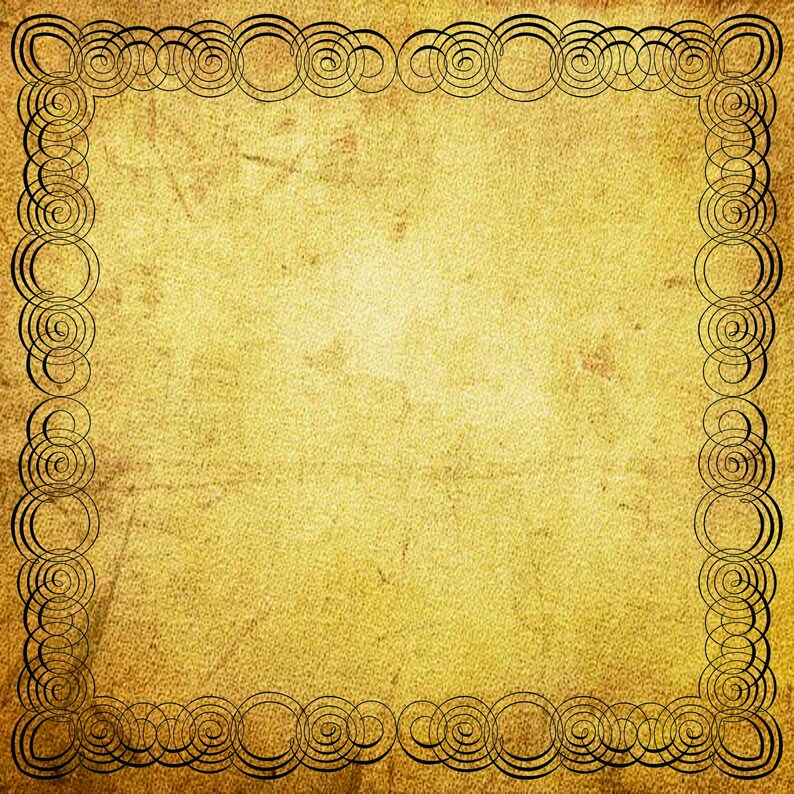 Vintage Sepia Borders, Premium Digital Paper, Printable Scrapbook Paper ...