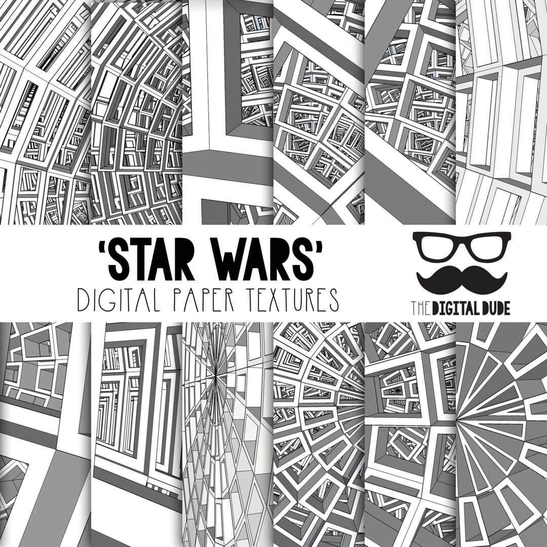 Star Wars-inspired Abstracts, Premium Digital Paper, Printable ...