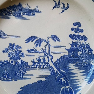 Willow Pattern Plate by Booths Circa 1906 - Etsy