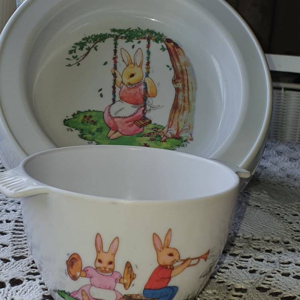 Peter Rabbit Plate and Bowl - Etsy