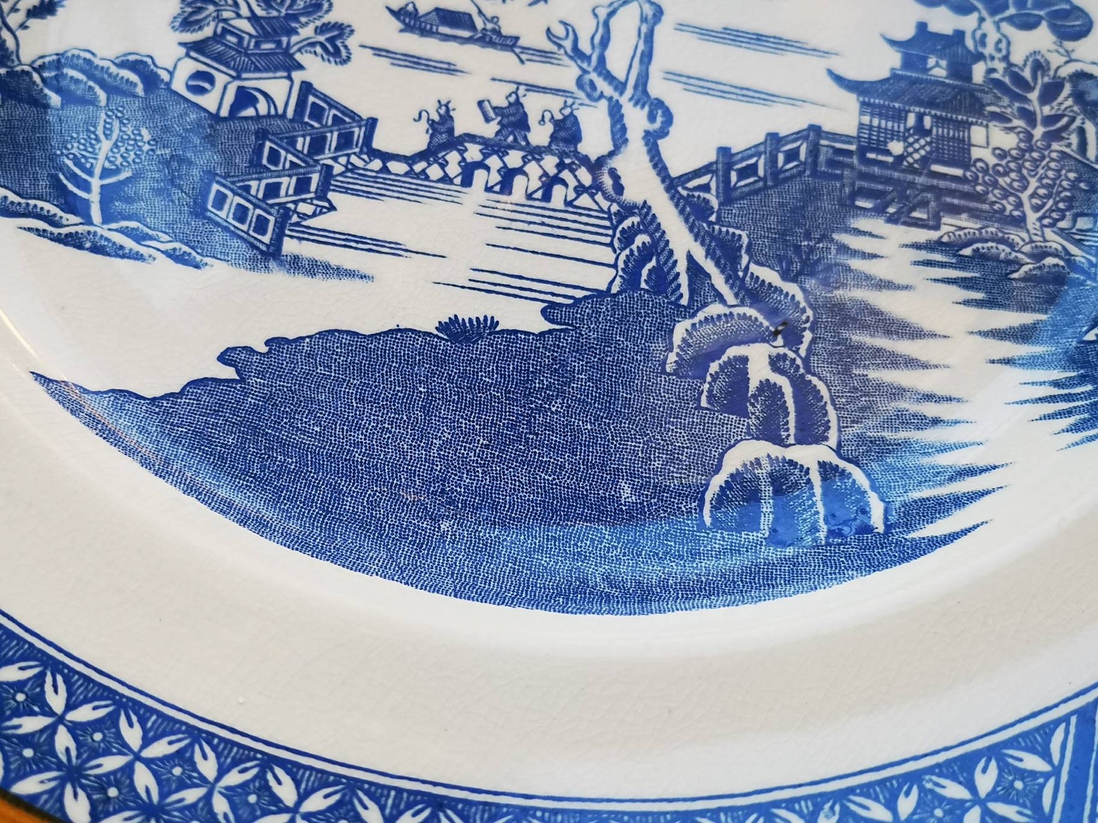 Willow Pattern Plate by Booths Circa 1906 - Etsy