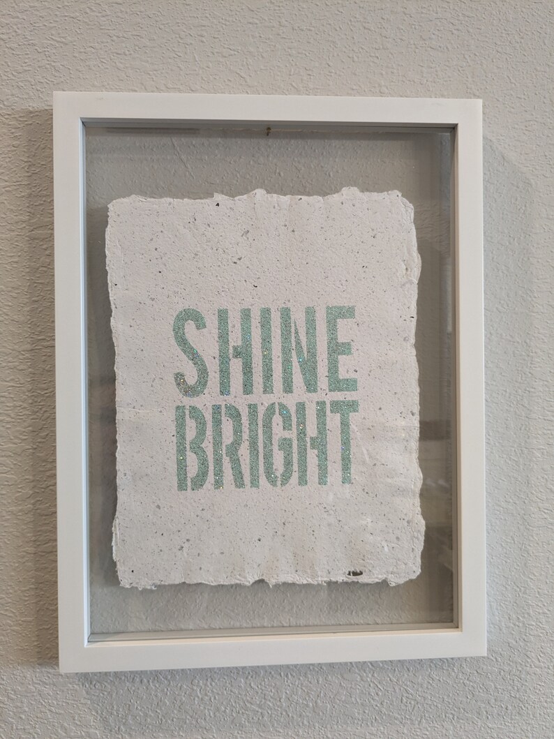 Shine Bright - Motivational, Inspirational Quote | Home and Office ...