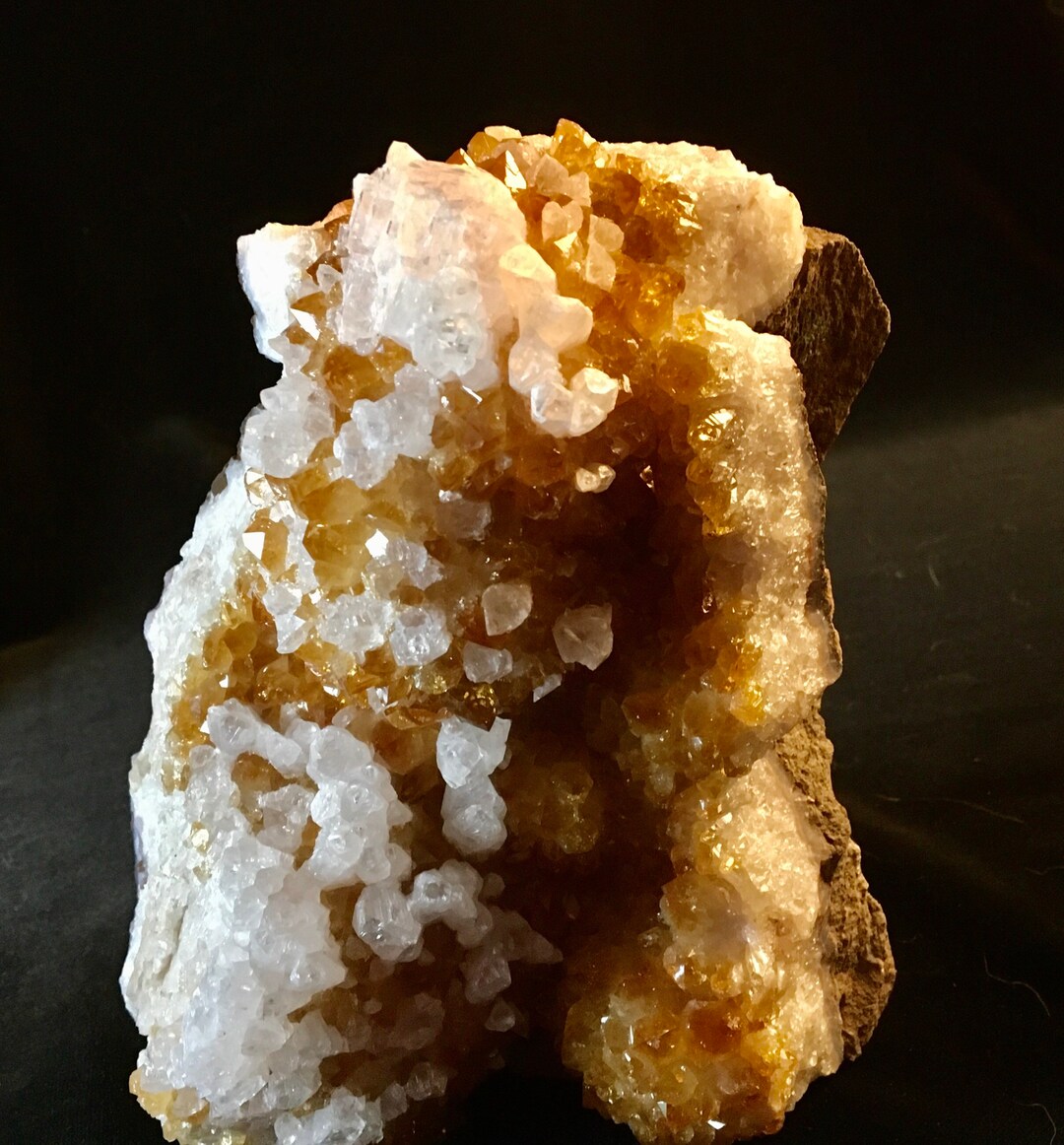 Citrine Freeform With Calcite Crystals, Brazil - Etsy