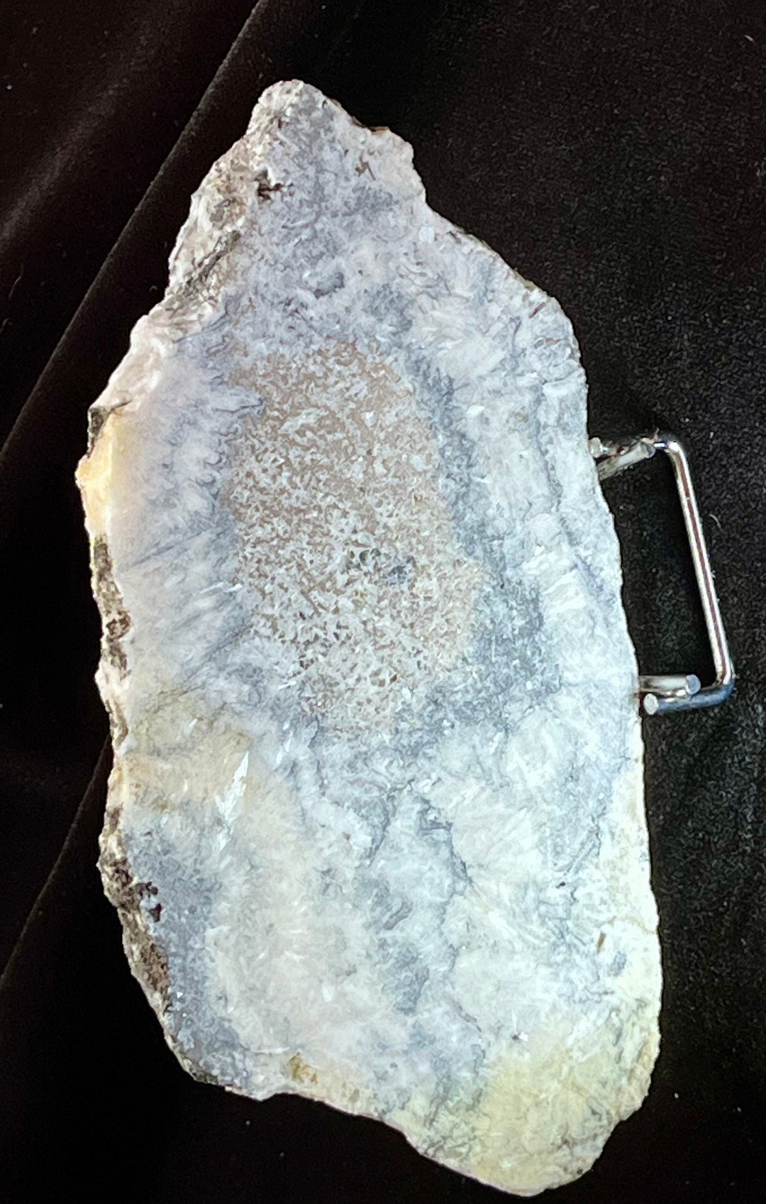 Unique Silver, Acanthite,, Barite Slab - Bulldog Mountain Mine - Creede ...