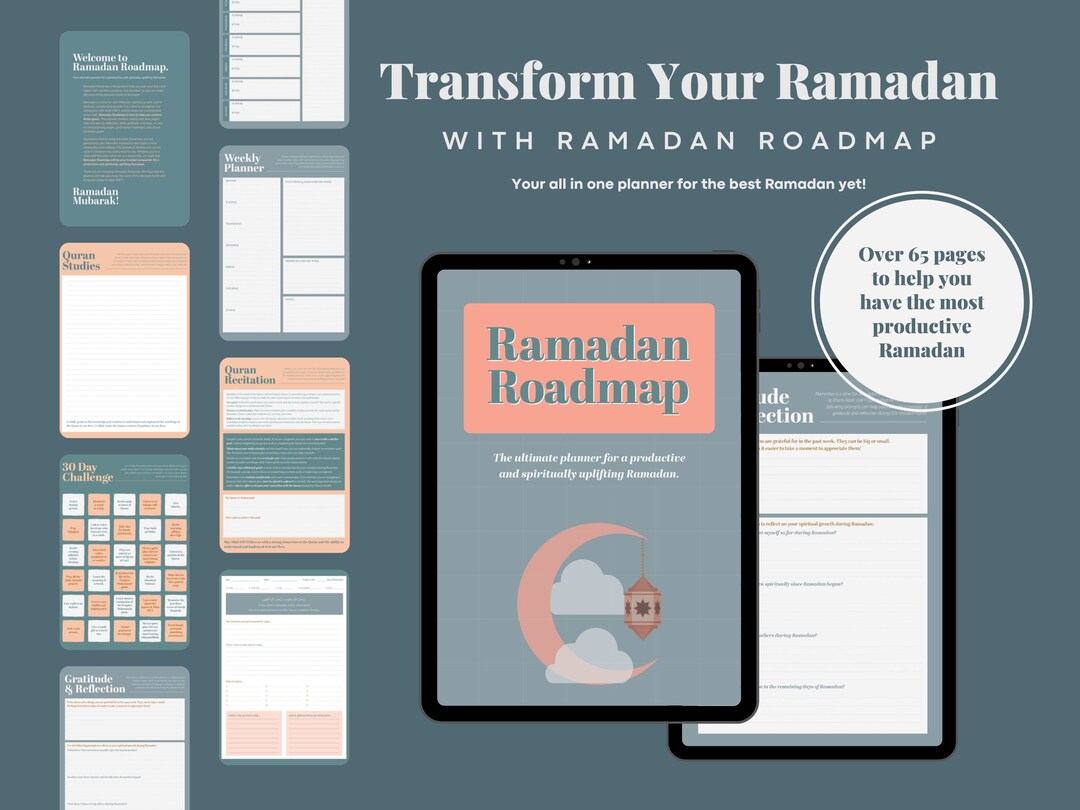 Ramadan Planner Digital Ramadan Journal Ramadan Roadmap Muslim Planner ...