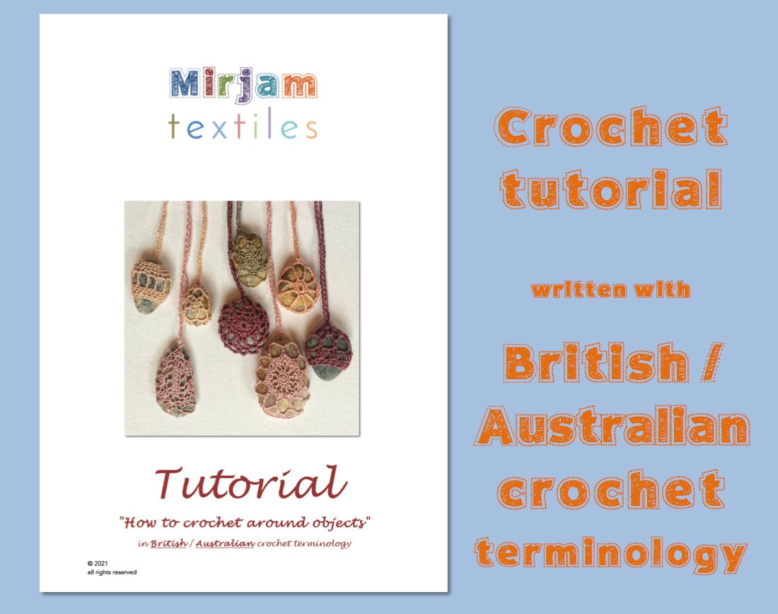 How to Crochet Around Objects. Tutorial With British/australian Crochet ...