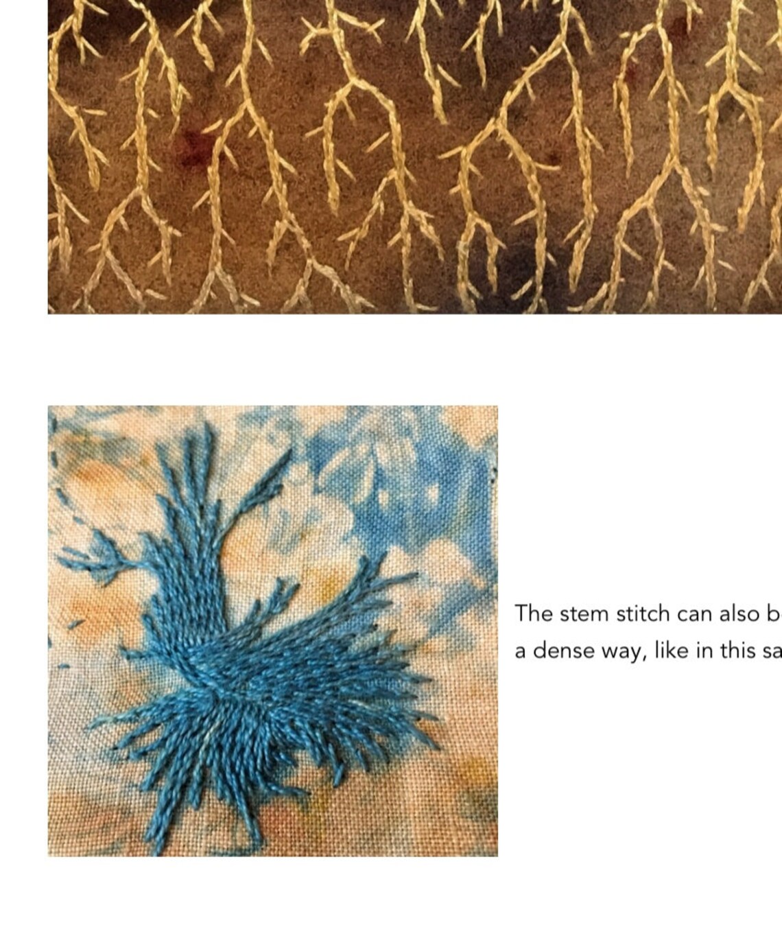 Basic Stitches in Organic Embroidery E-book in 2 Parts | Etsy