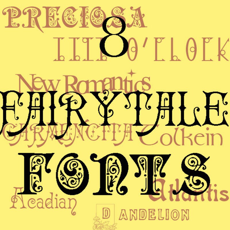 Fairy Tale Font - Etsy