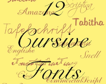 Calligraphy Font Pack - 23 Quality Truetype Fonts - for Personal or ...