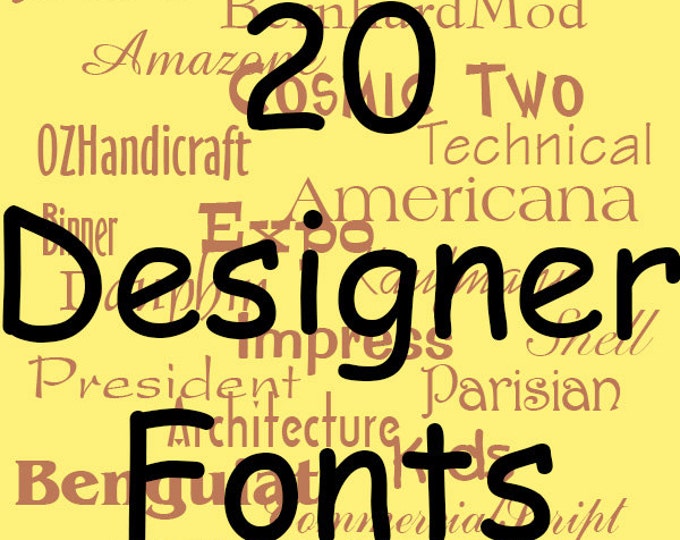 Calligraphy Font Pack - 23 Quality Truetype Fonts - for Personal or ...