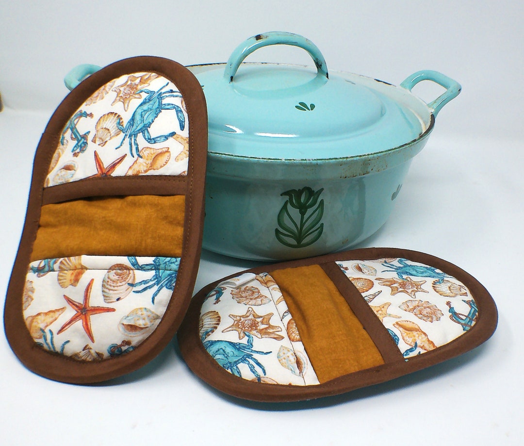 Clam Shell Shaped Potholder, Microwave Kitchen Mitts for Your Handmade ...