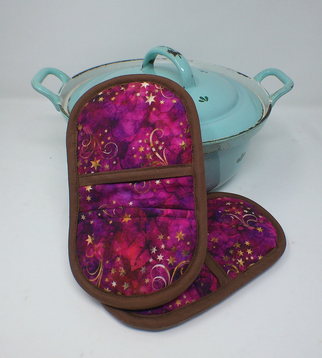 Clam Shell Shaped Potholder, Microwave Kitchen Mitts, Apartment Cooking ...