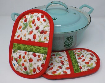 Clam Shell Shaped Potholder, Microwave Kitchen Mitts for Your Handmade ...