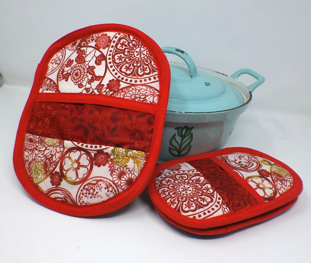 Clam Shell Shaped Potholder, Microwave Kitchen Mitts, Apartment Cooking ...