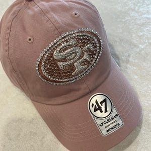 San Francisco 49ers Rose WOMEN'S Hat Hand Jeweled With Swarovski ...