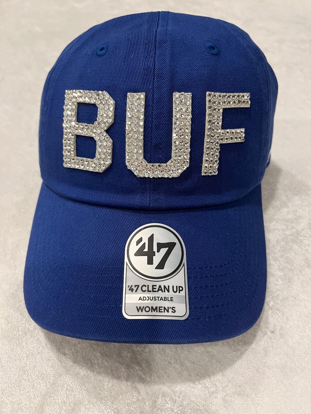 Buffalo Bills BUF Blue Bling Hat Hand Jeweled With Swarovski Crystals ...