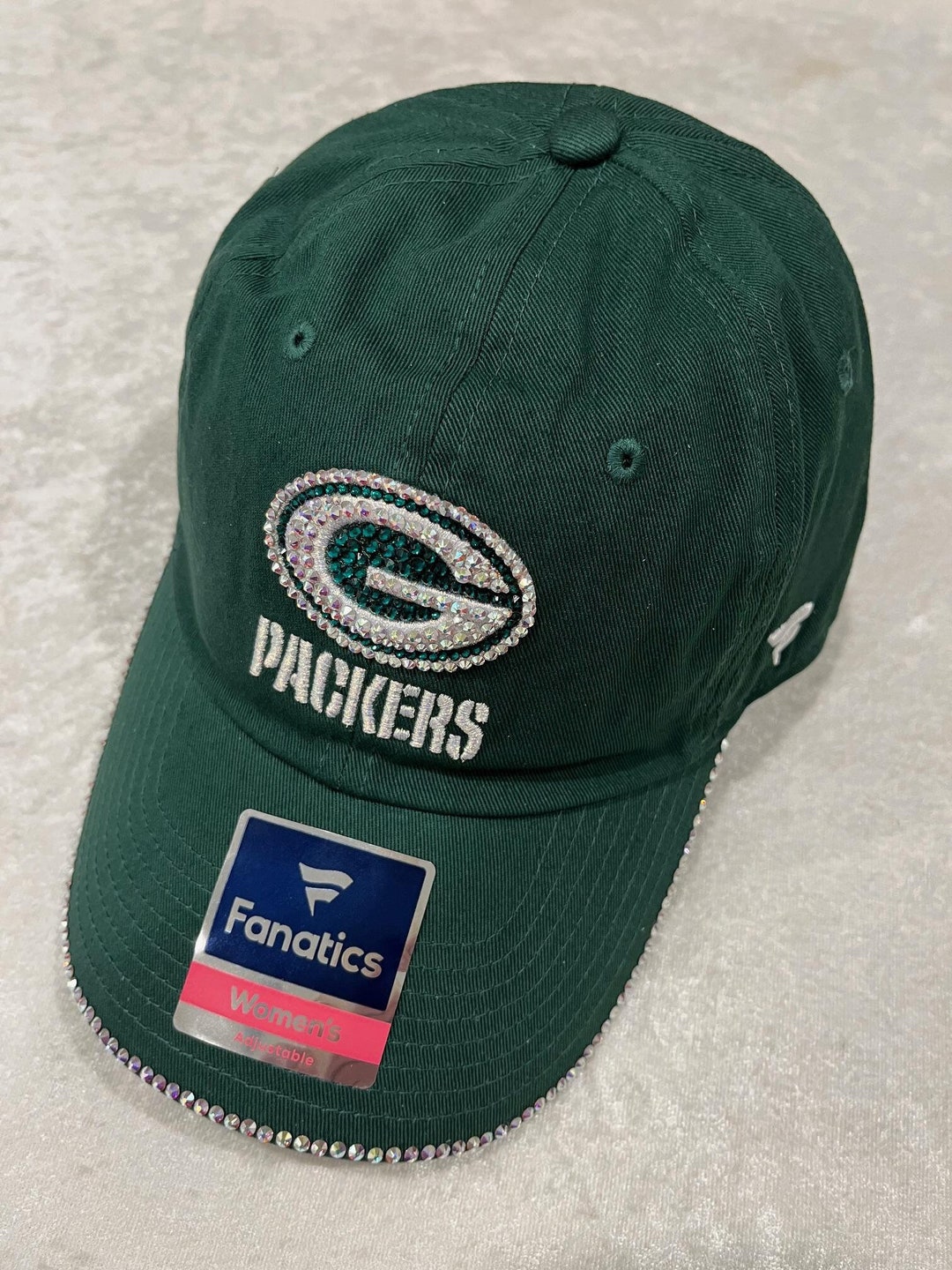 Green Bay Packers Bling Hat Hand Jeweled With Iridescent Swarovski ...