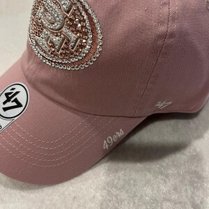 San Francisco 49ers Rose WOMEN'S Hat Hand Jeweled With Swarovski ...