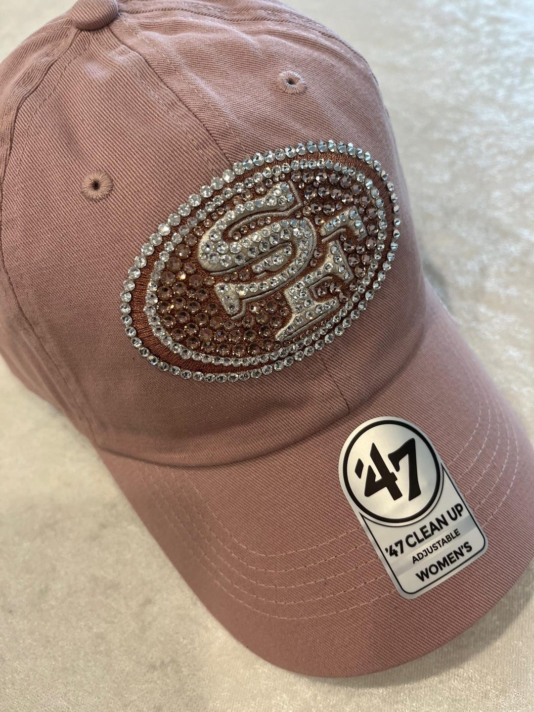 San Francisco 49ers Rose WOMEN'S Hat Hand Jeweled With Swarovski ...