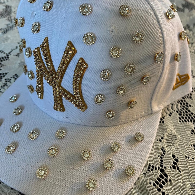 Rhinestone Cap - Etsy