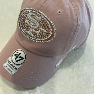 San Francisco 49ers Rose WOMEN'S Hat Hand Jeweled With Swarovski ...