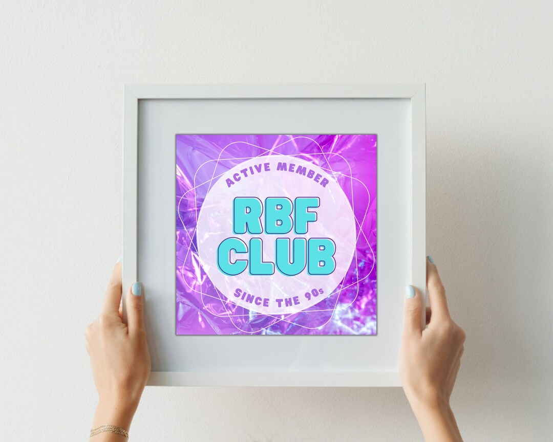 RBF Club DIGITAL Art 2000x2000px PNG File Rude Art Retro - Etsy
