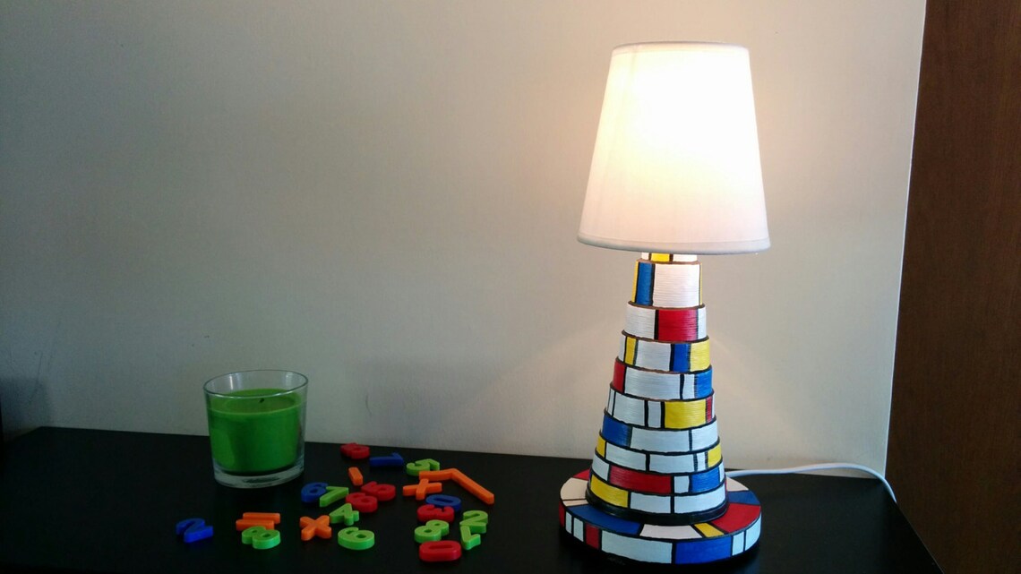 Mondrian Table Lamp | Etsy