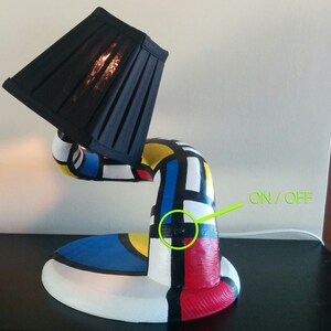 Mondrian Table Lamp Twister - Etsy