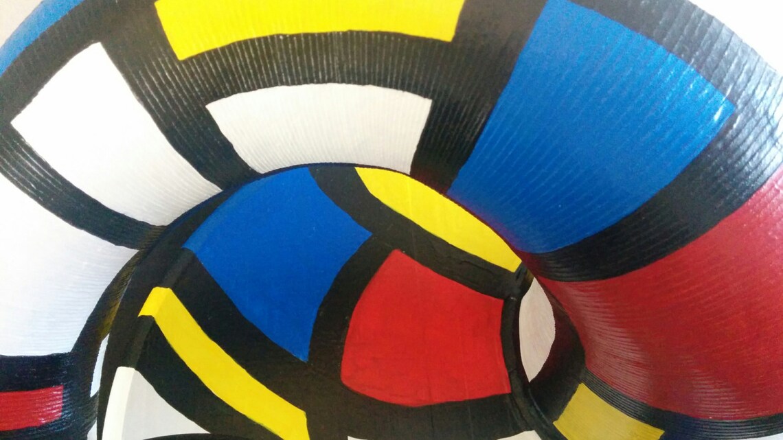 Big Twister Mondrian Lamp - Etsy