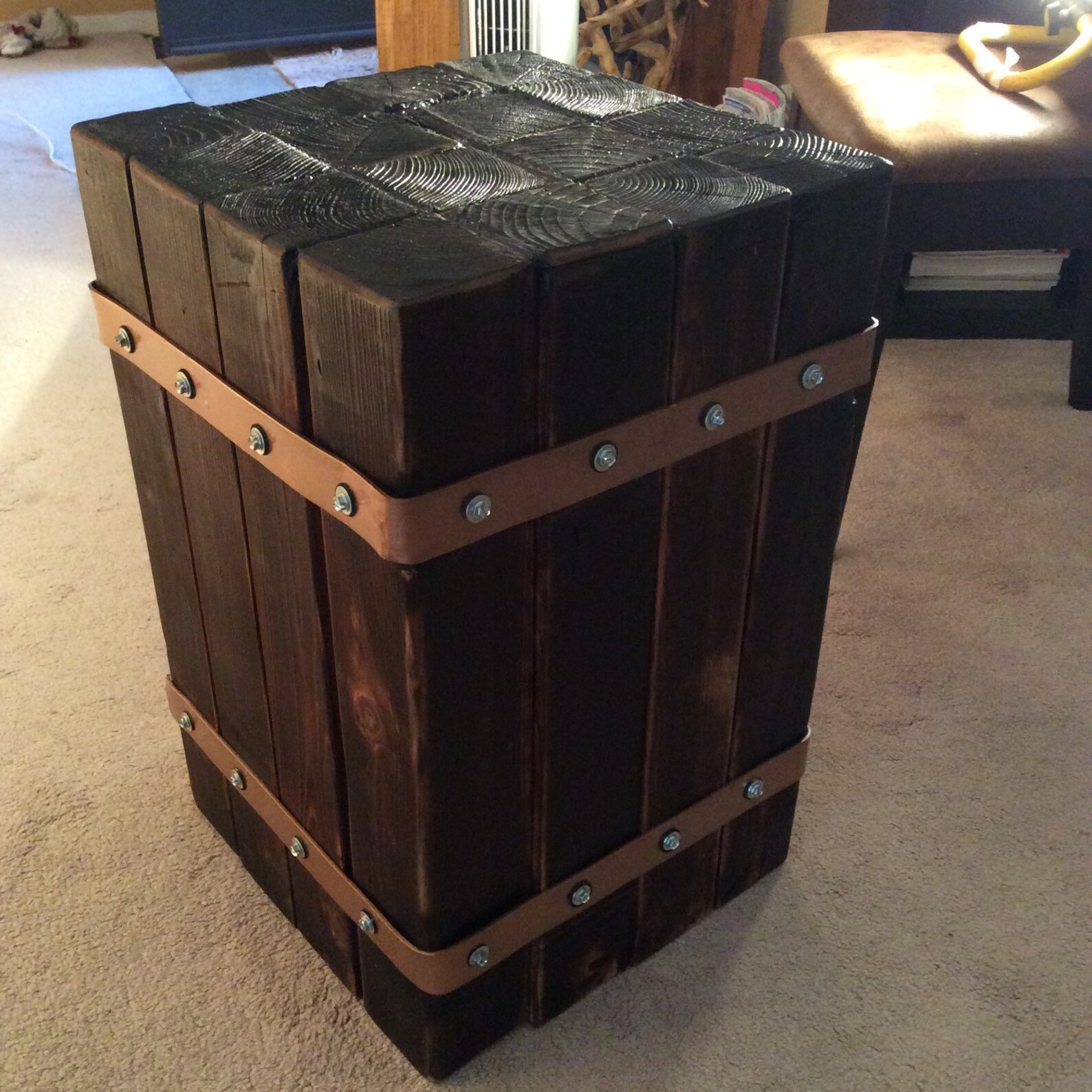 Copper Strap End Table - Etsy