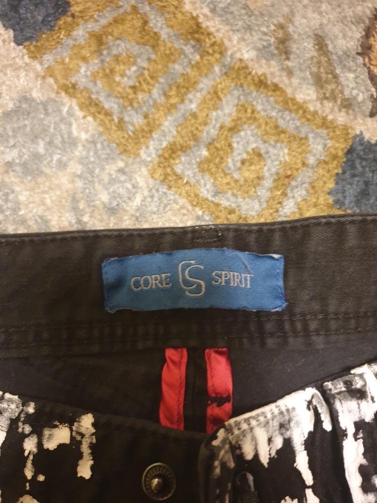 Core Spirit Paint Splatter Jeans - Etsy