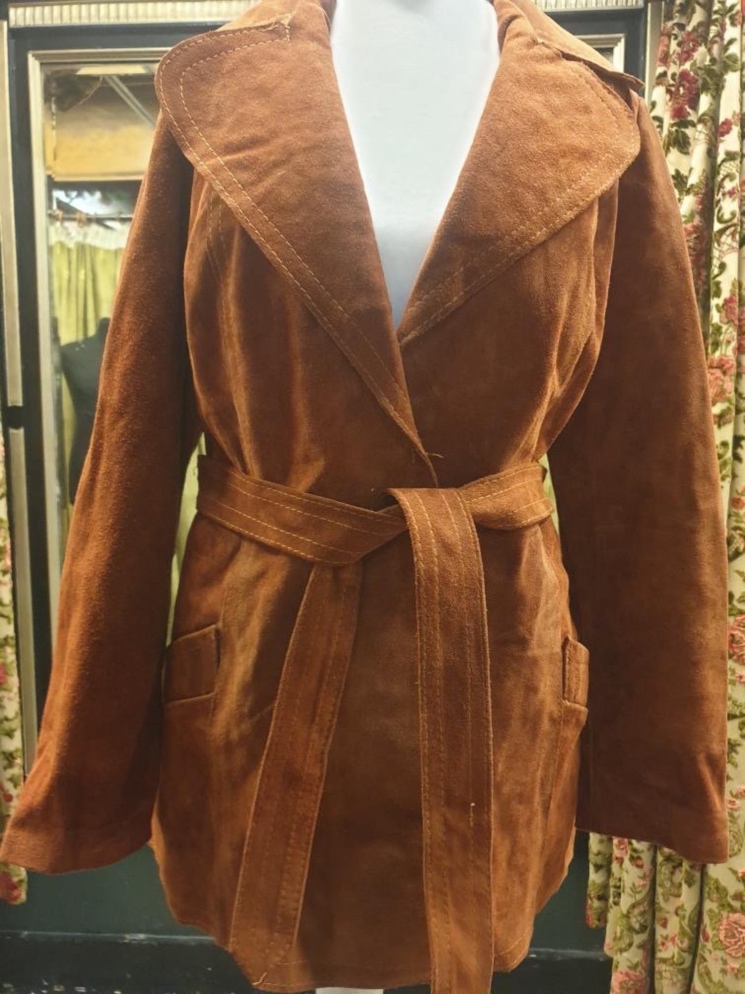 Vintage Amber Leather Jacket - Etsy