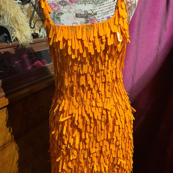 Orange Mini Dress - Etsy UK
